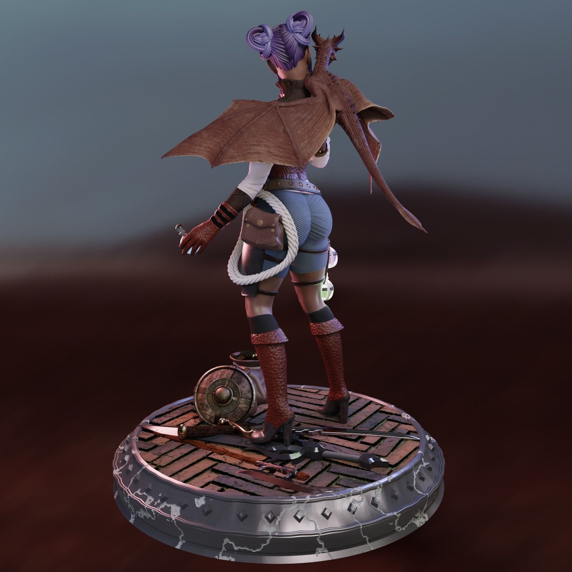 Dragon Alchemist - presupported - QB Works 3D model 3D printable | CGTrader