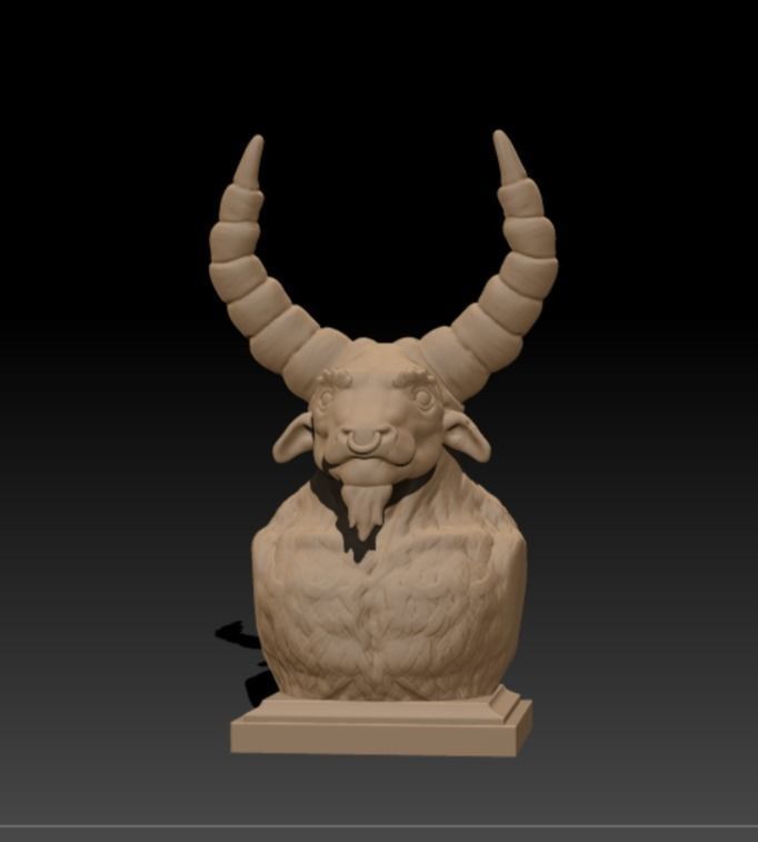Minotaur Mythical Creature Bust 3D model 3D printable | CGTrader