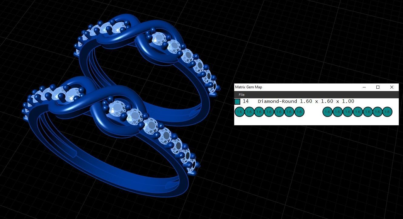 12 Women rings 3D model 3D printable 3D model 3D printable | CGTrader