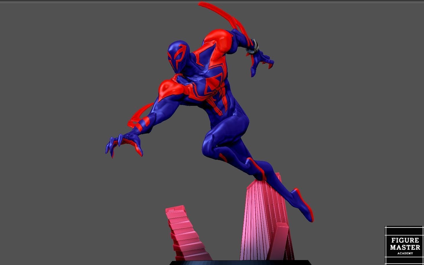 SPIDERMAN 2099 POS ACROSS THE SPIDERVERSE MIGUEL OHARA 3D model 3D ...