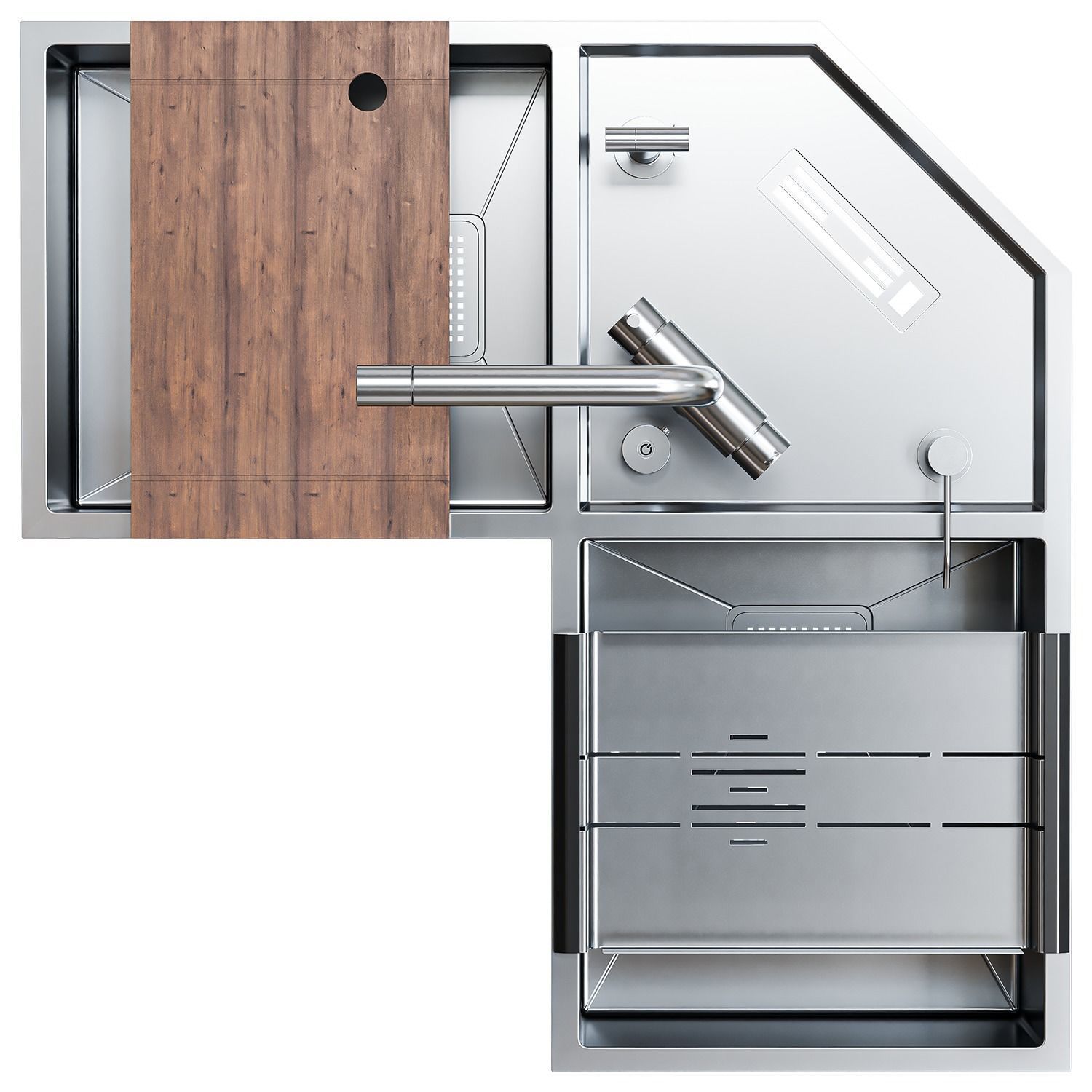 3D model Asras sink set3 VR / AR / low-poly | CGTrader
