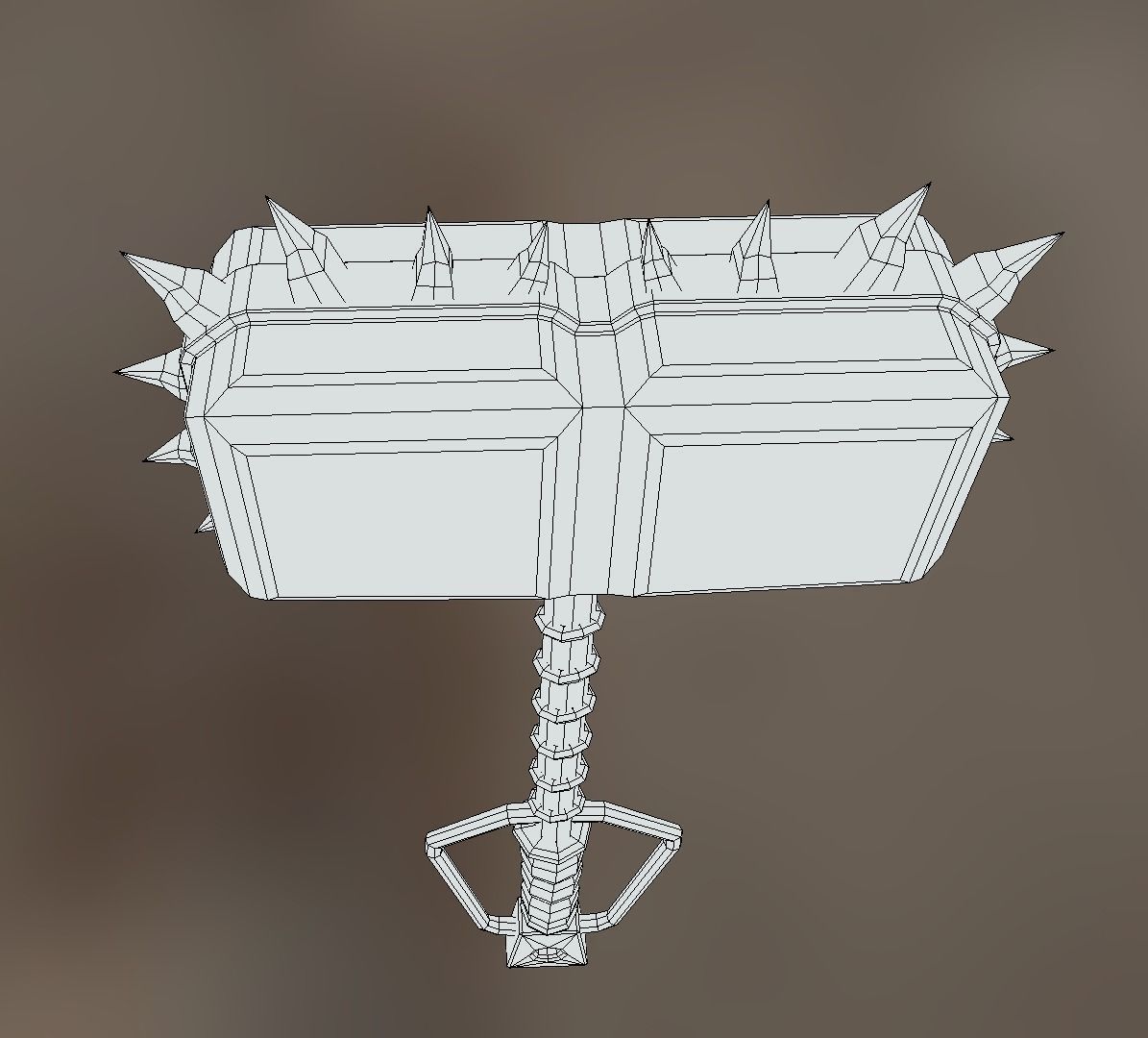3D model Weapon Hammer Stylized VR / AR / low-poly | CGTrader