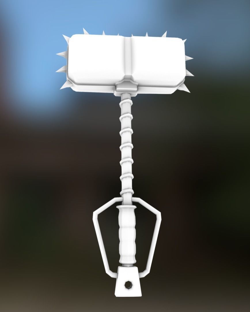 3D model Weapon Hammer Stylized VR / AR / low-poly | CGTrader