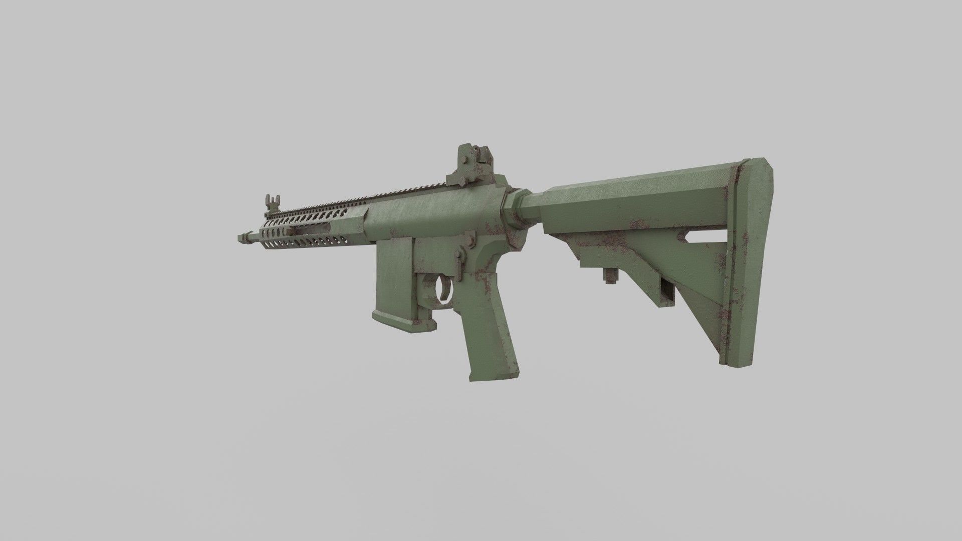 3D model M4 gun VR / AR / low-poly | CGTrader