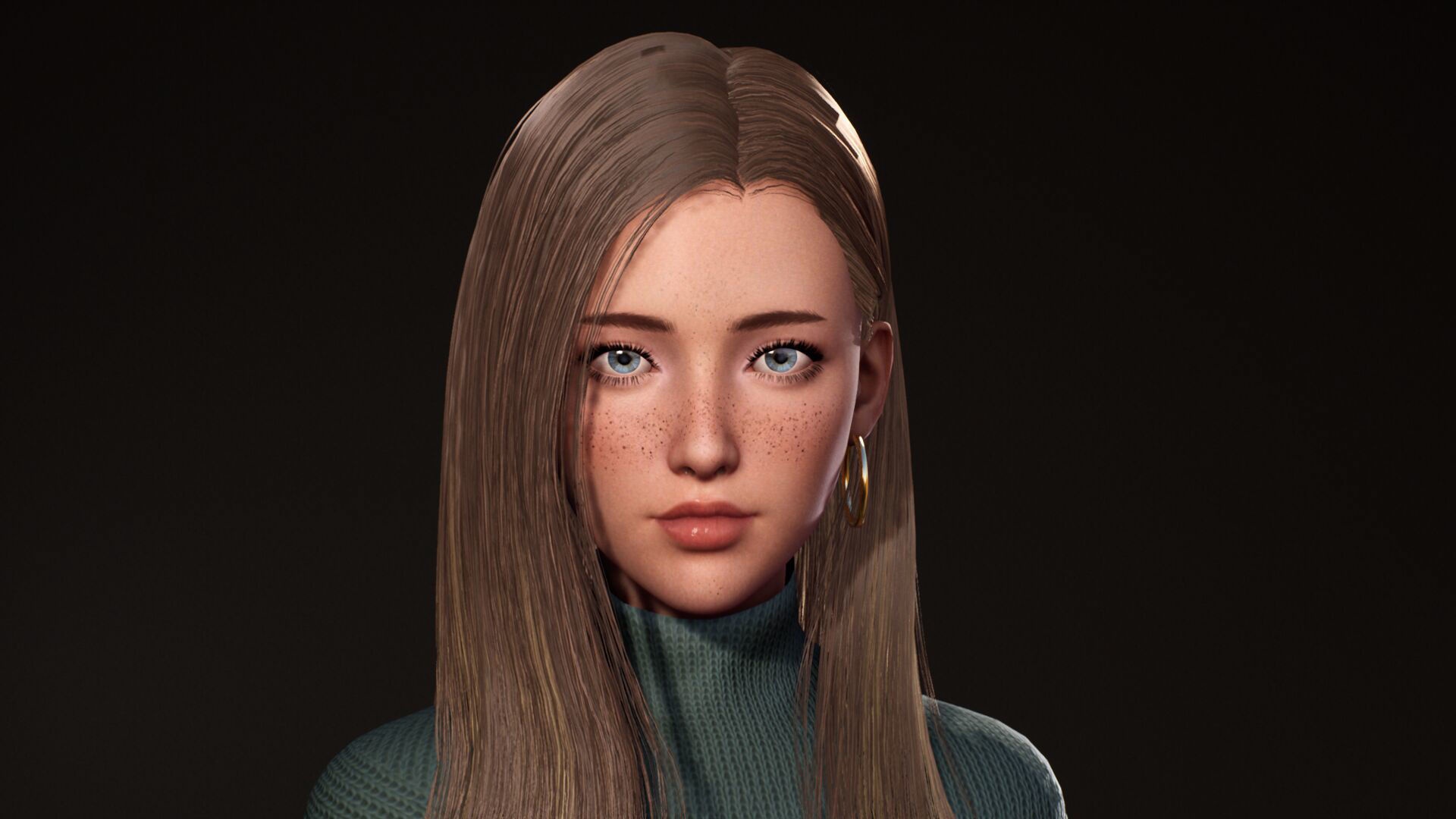 3D model F2 Modern Girl Riley VR / AR / low-poly | CGTrader