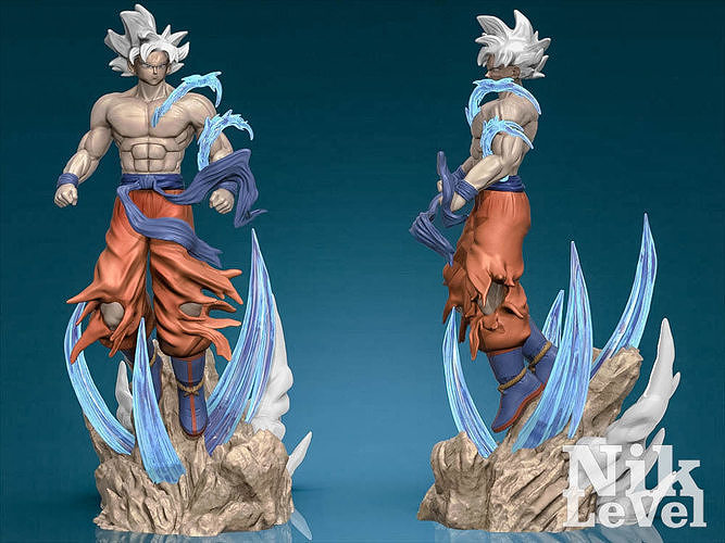 Son Goku Ultra Instict Dragon Ball 3D Printable 3D model 3D printable ...