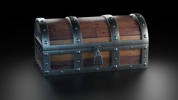 3D model Tresure Chest VR / AR / low-poly | CGTrader