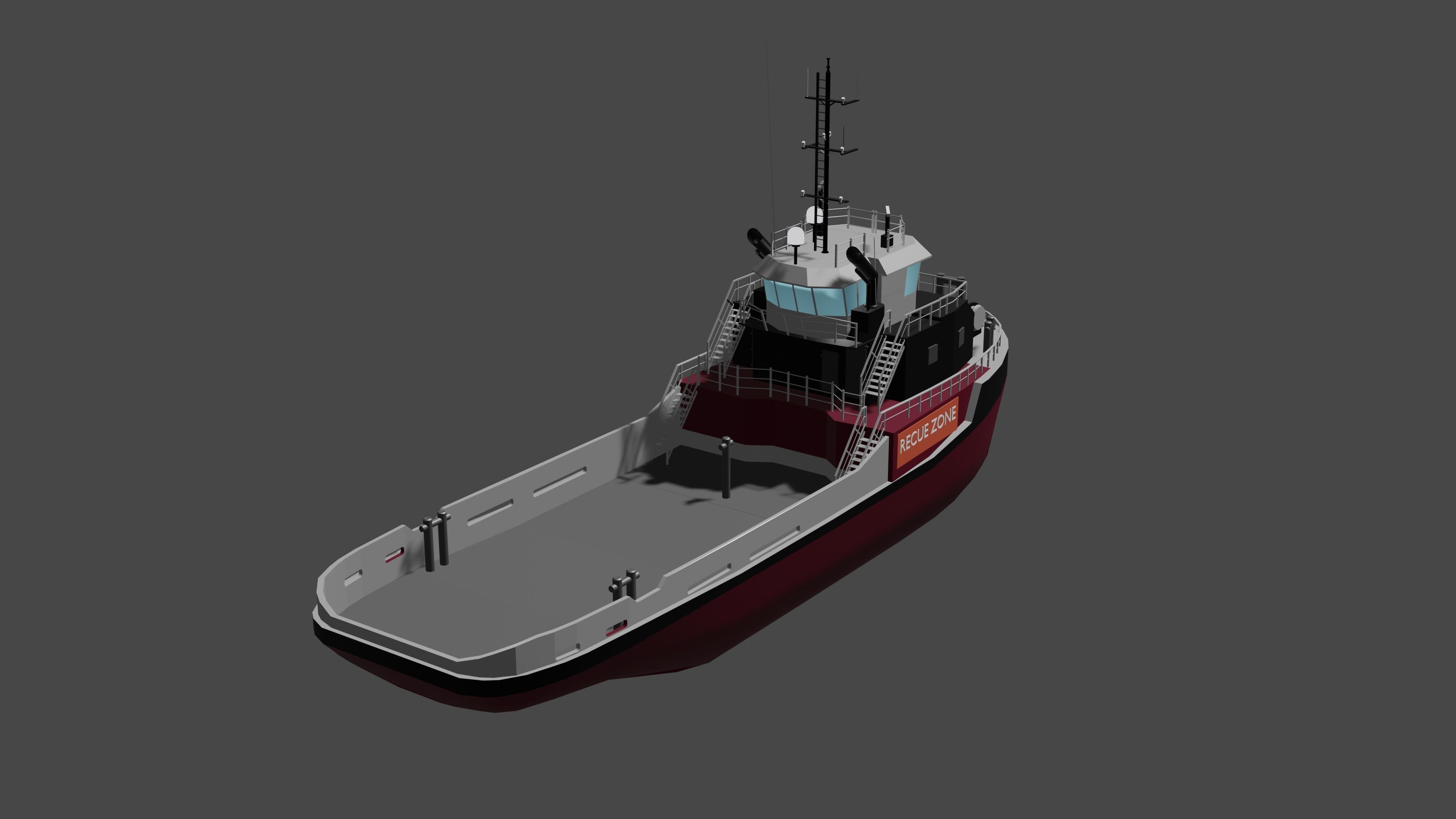 Rescue Zone Ship 3d Model 3D model 3D model | CGTrader