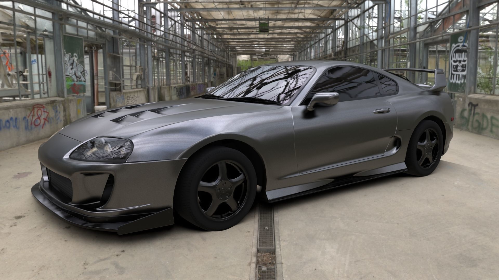 3D model Toyota Supra mk4 v3 VR / AR / low-poly | CGTrader