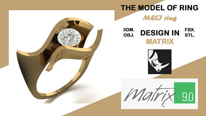 MELI model of ring VOL 19 3D model 3D printable | CGTrader