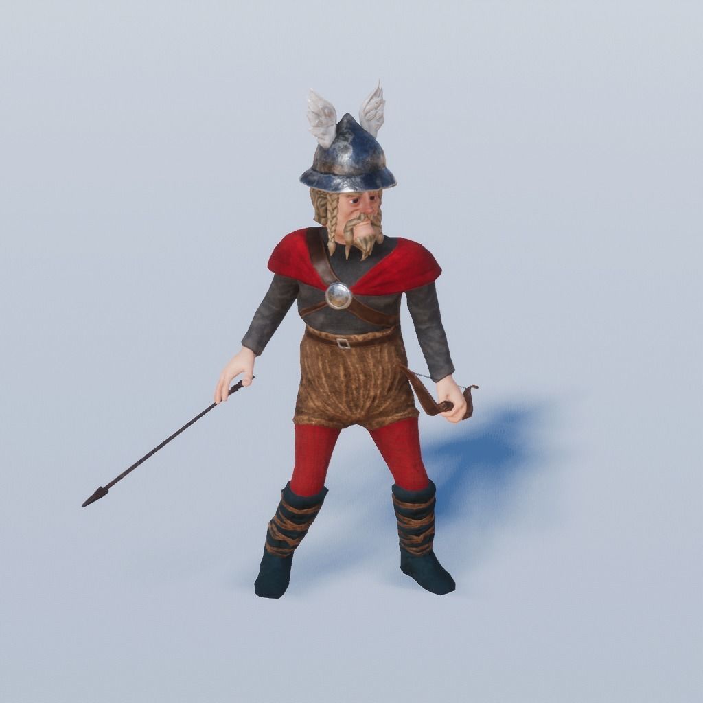 3D model MEDIEVAL STYLIZED CHARACTERS VOL 1 - COMBATTANTS VR / AR / low ...