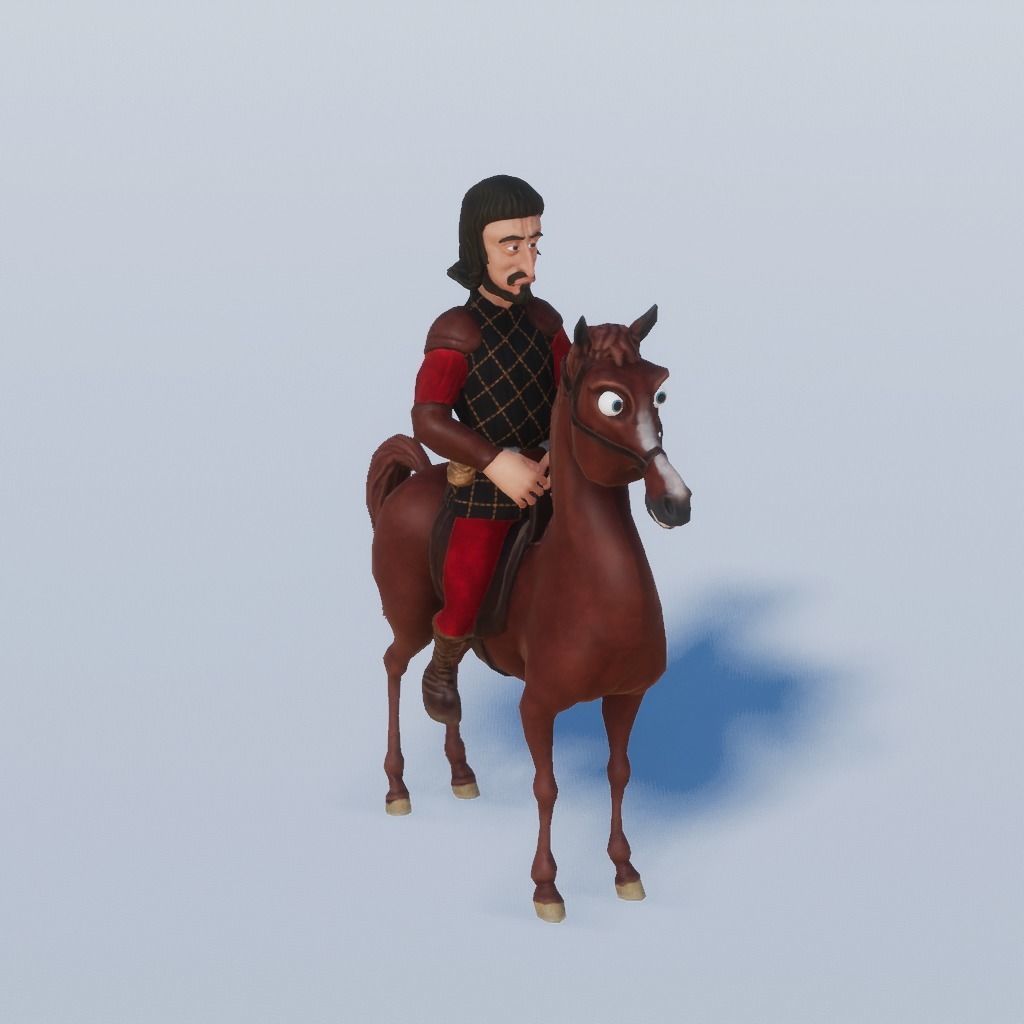 3D model MEDIEVAL STYLIZED CHARACTERS VOL 2 - NOBLES VR / AR / low-poly ...