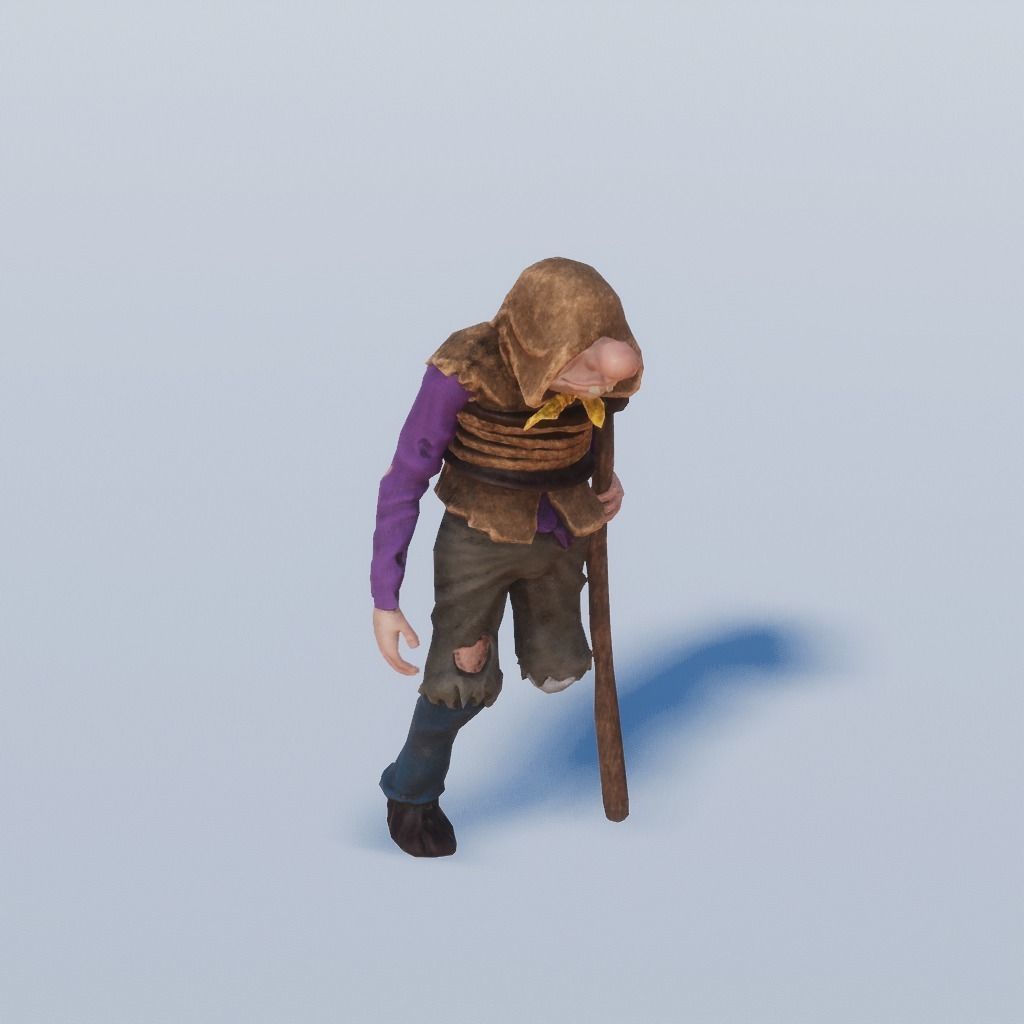 3D model MEDIEVAL STYLIZED CHARACTERS VOL 5 - HOBOS VR / AR / low-poly ...