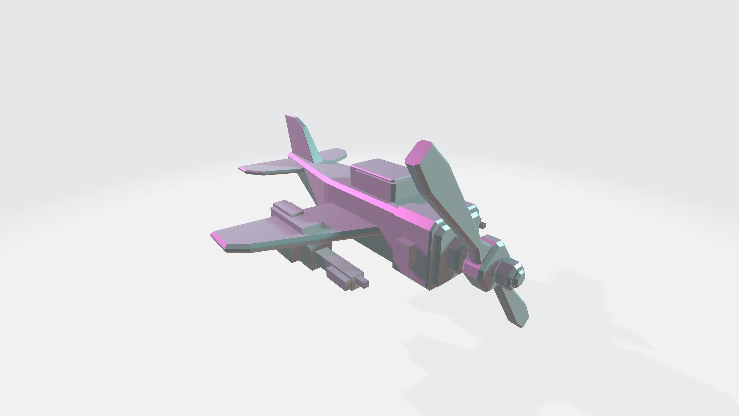 3D model Box propeller plane VR / AR / low-poly | CGTrader