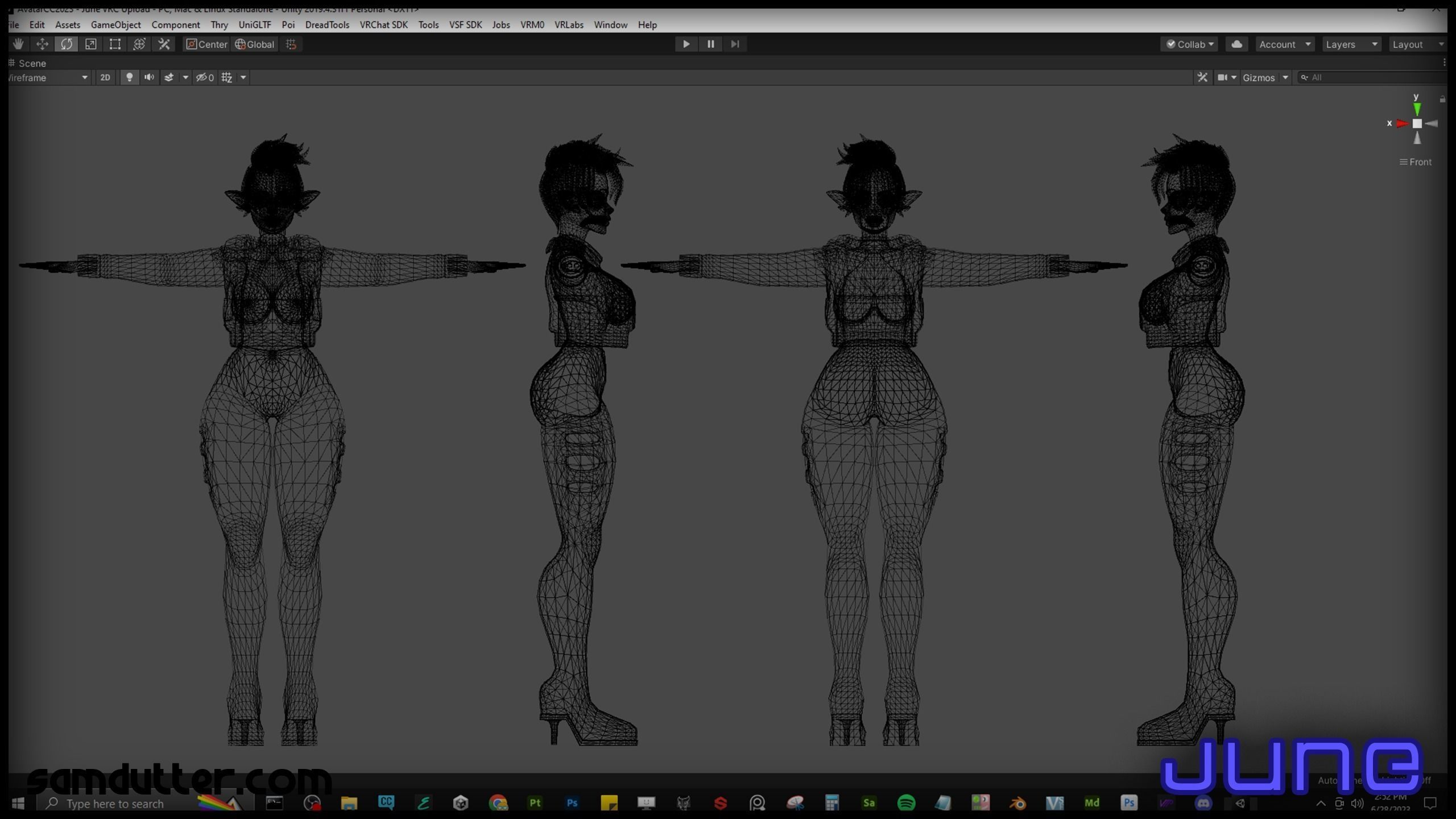 3D model June VRChat vTuber and Unity NPC VR / AR / low-poly | CGTrader