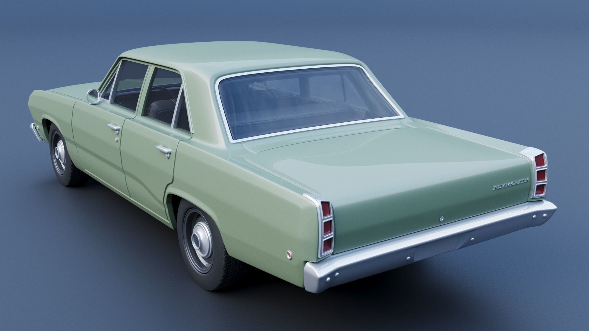Plymouth Valiant 100 4 Door 1968 3D model 3D printable | CGTrader
