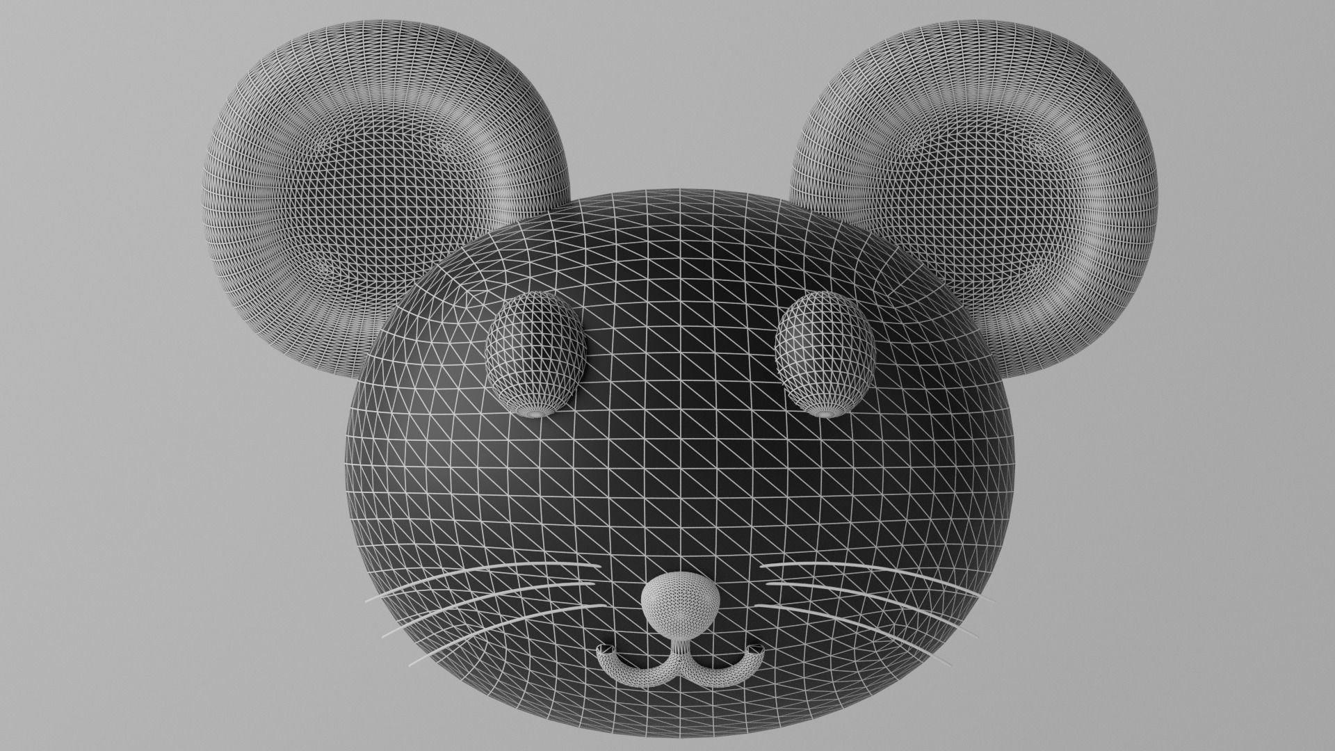 Cartoon Mouse Rat Head 1 3D model | CGTrader