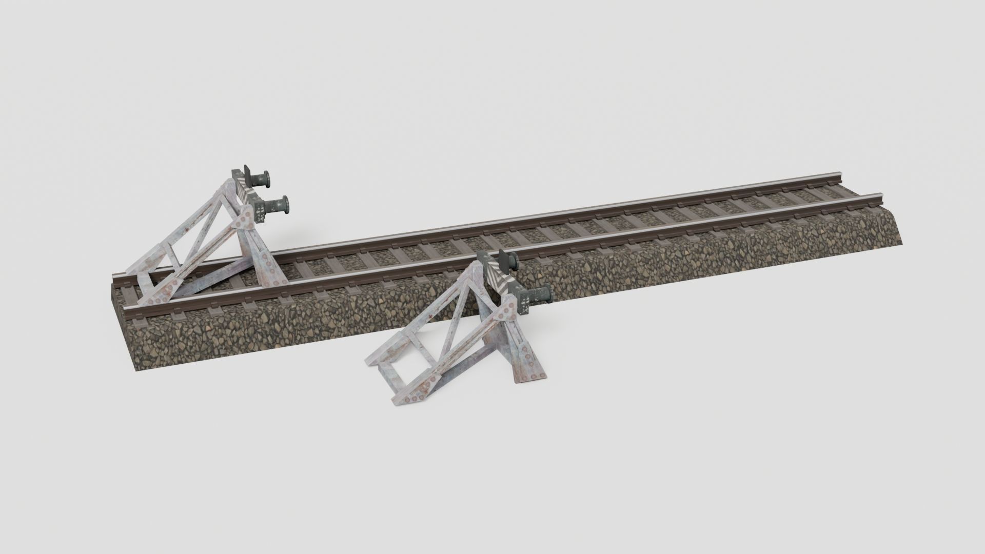 3D model Railway buffer model VR / AR / low-poly | CGTrader