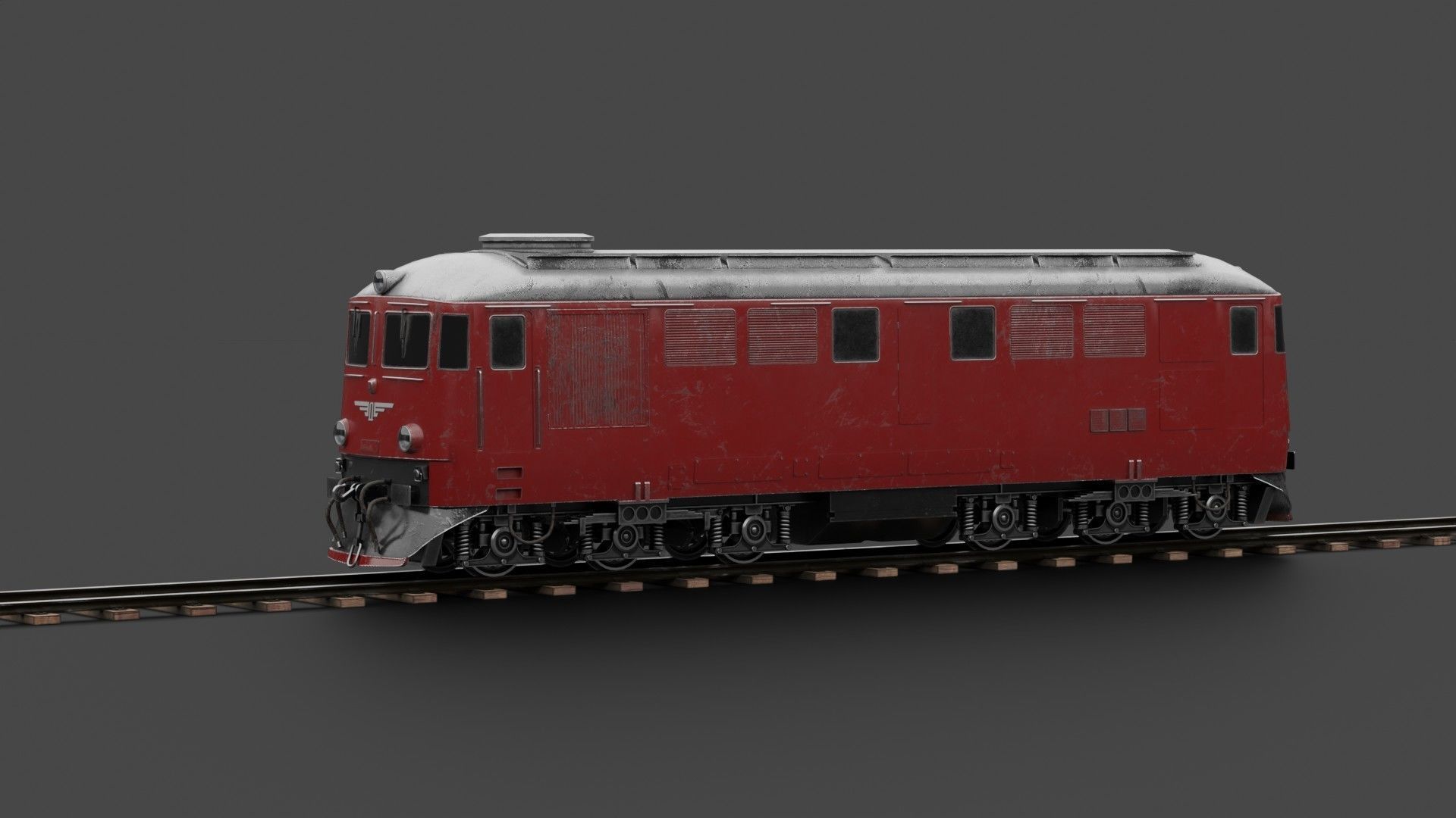 3D model Diesel locomotive LDE VR / AR / low-poly | CGTrader