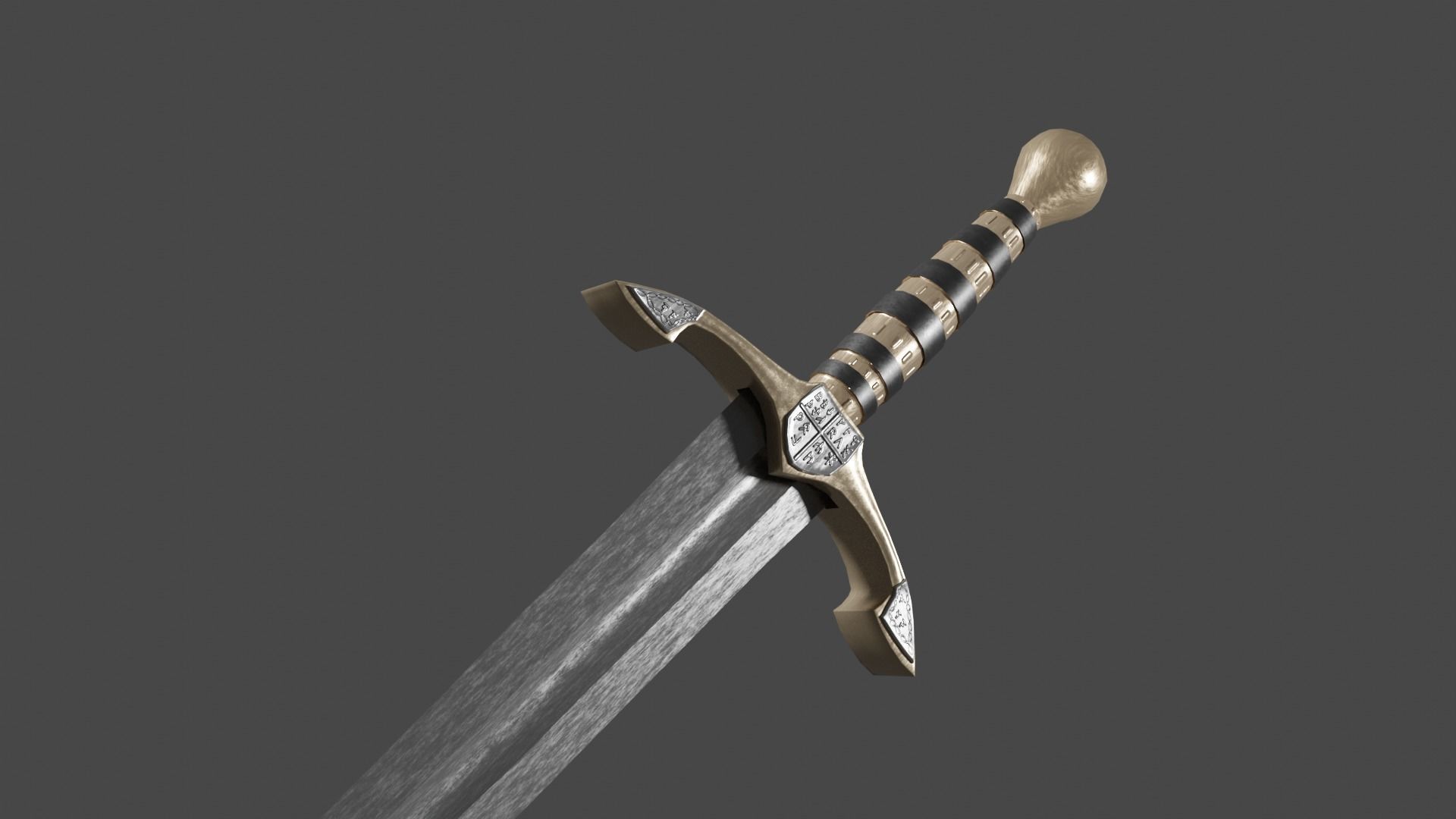 3D model Excalibur sword VR / AR / low-poly | CGTrader