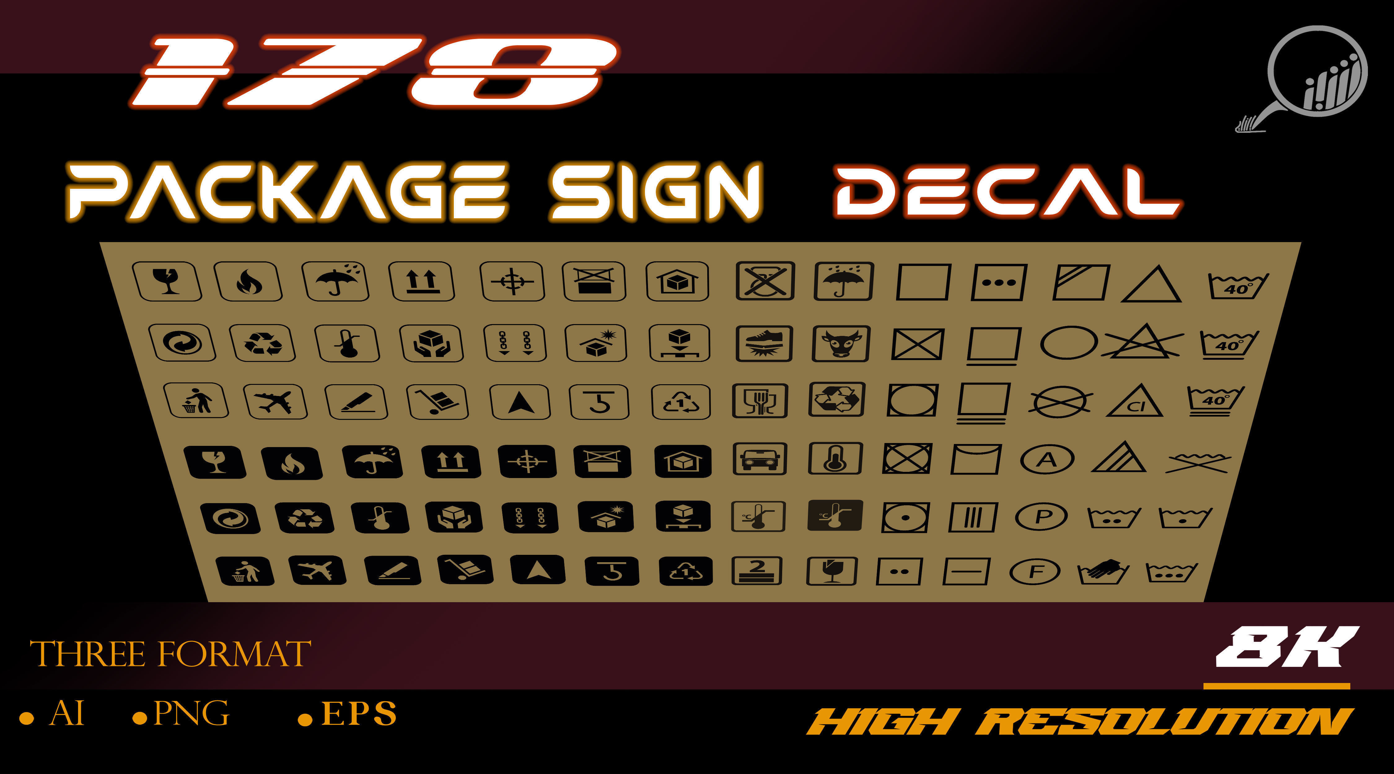package sign decal Texture | CGTrader