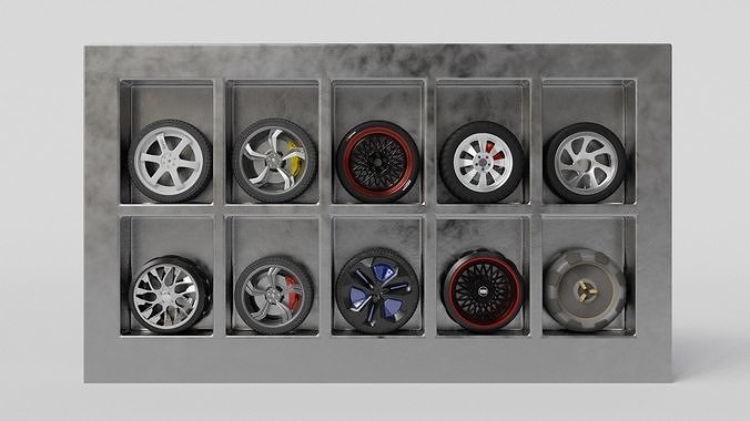 A Collection of car wheels 3D Model 3D model | CGTrader