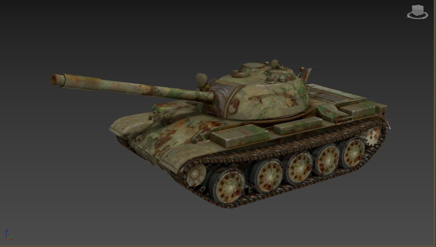 3D model Tank T54 VR / AR / low-poly | CGTrader