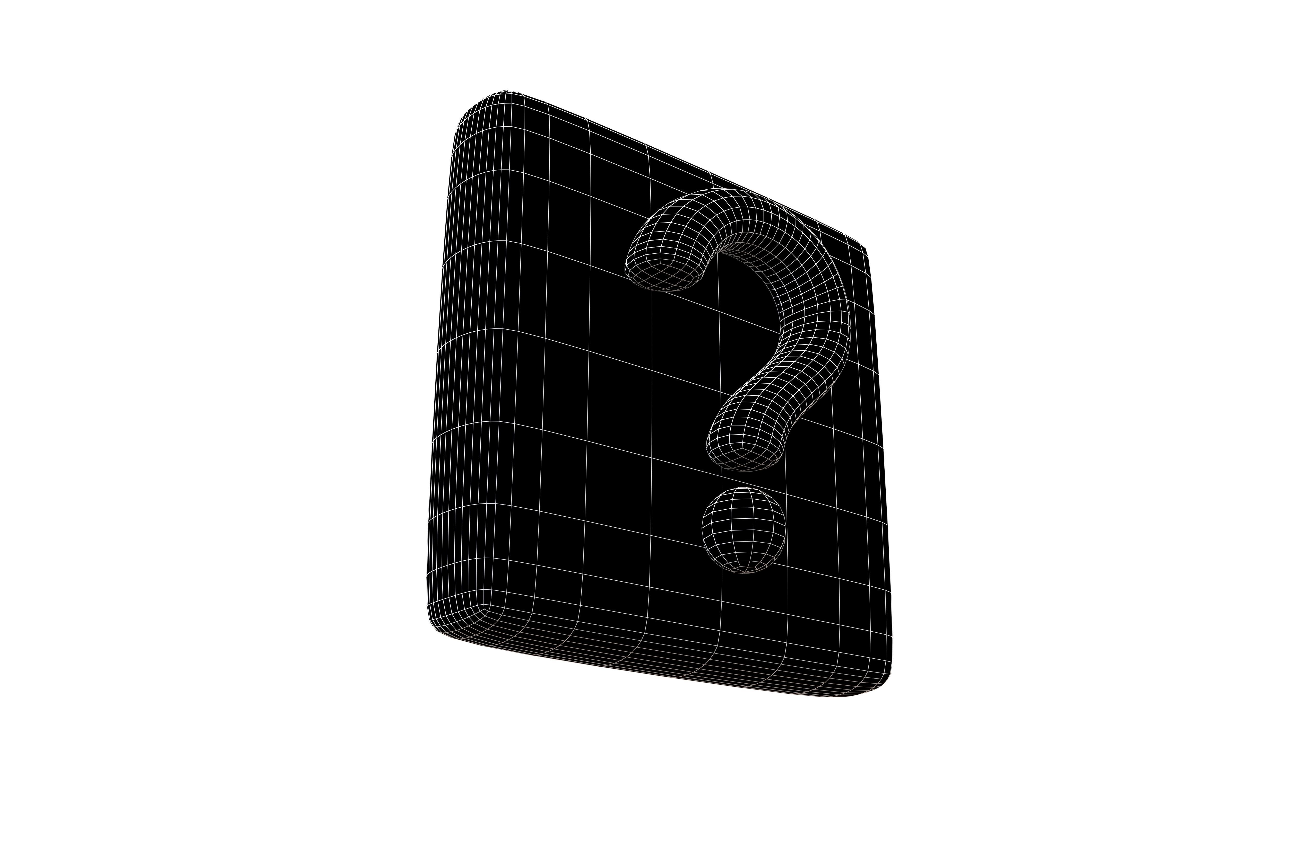 3D model Question Mark Speech bubble V2 003 VR / AR / low-poly | CGTrader