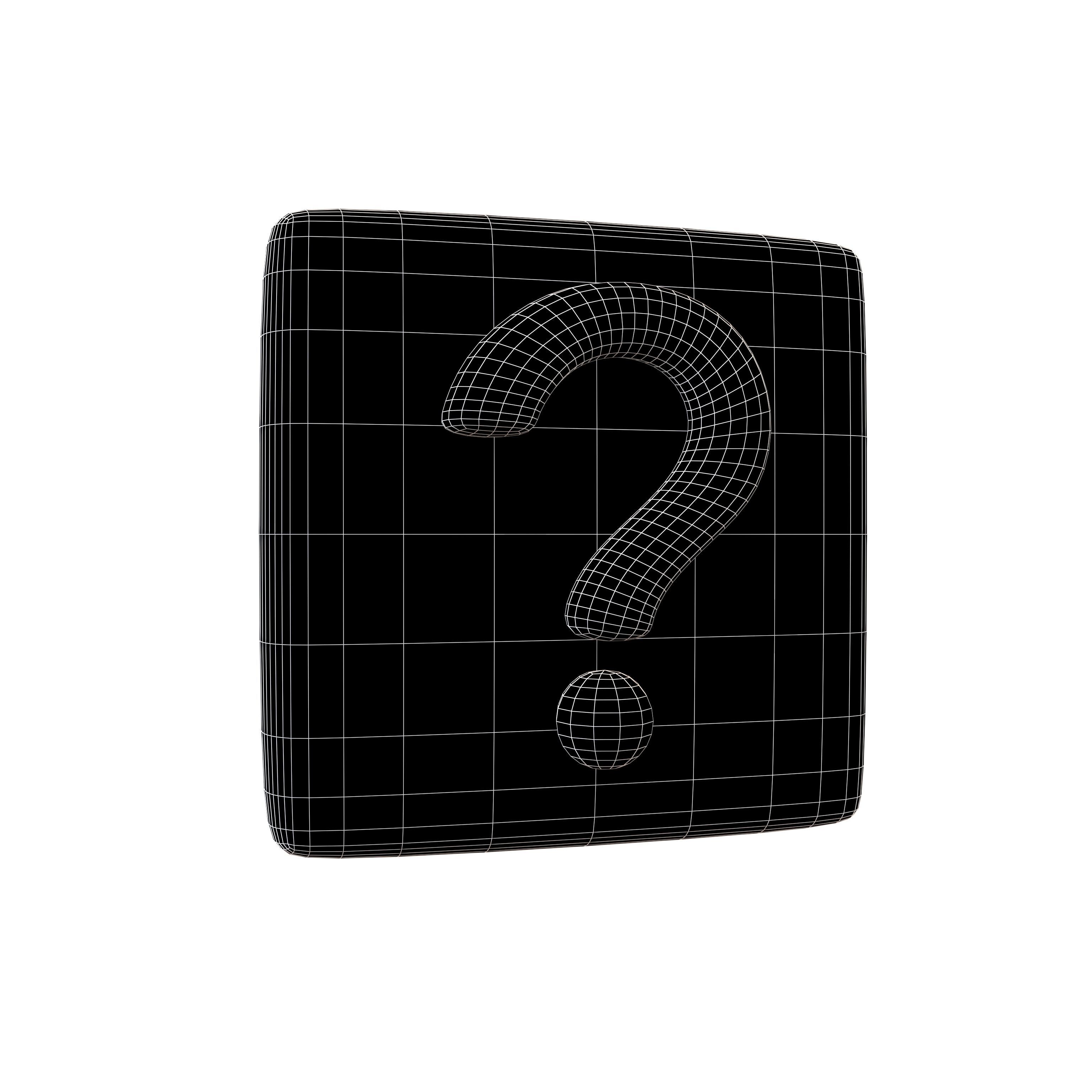 3D model Question Mark Speech bubble V2 003 VR / AR / low-poly | CGTrader