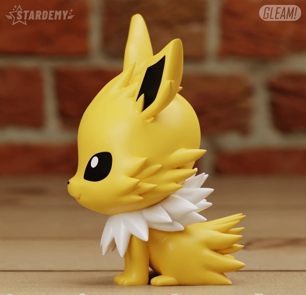 JOLTEON CHIBI 2 MODELS EASY TO PRINT CUTE POKEMON EEVEE 3D model 3D ...
