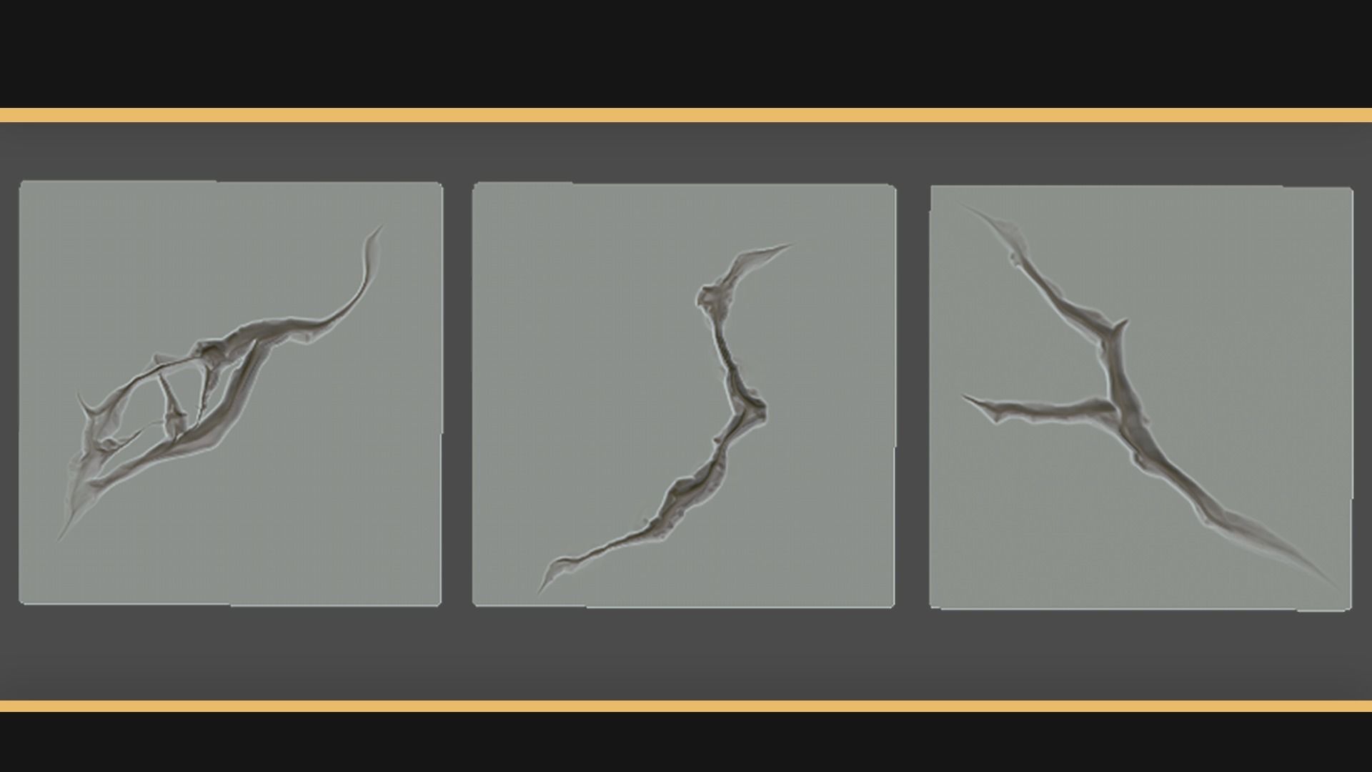 Stylized Stone Crack Alphas free 3D model | CGTrader