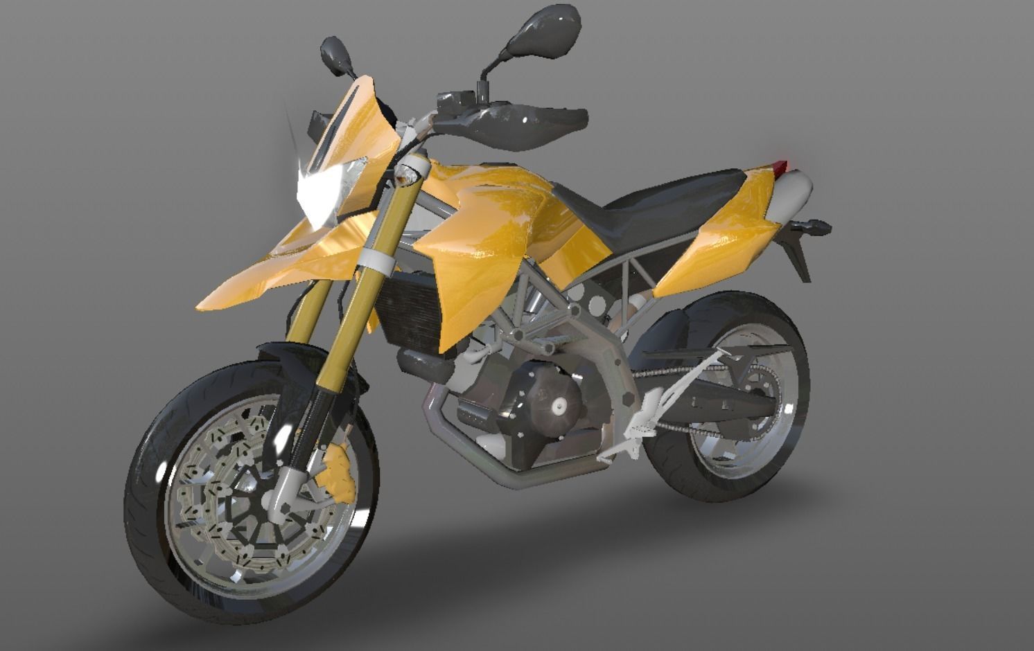 3D model New Heavy bike - Motorbike 3d model game ready assest VR / AR ...