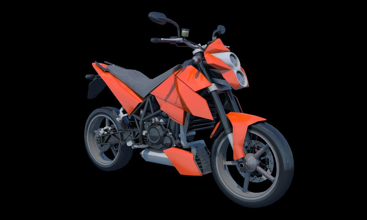 3D model KTM Duke Bike New Design 2023 3D model Game Ready Asset VR ...