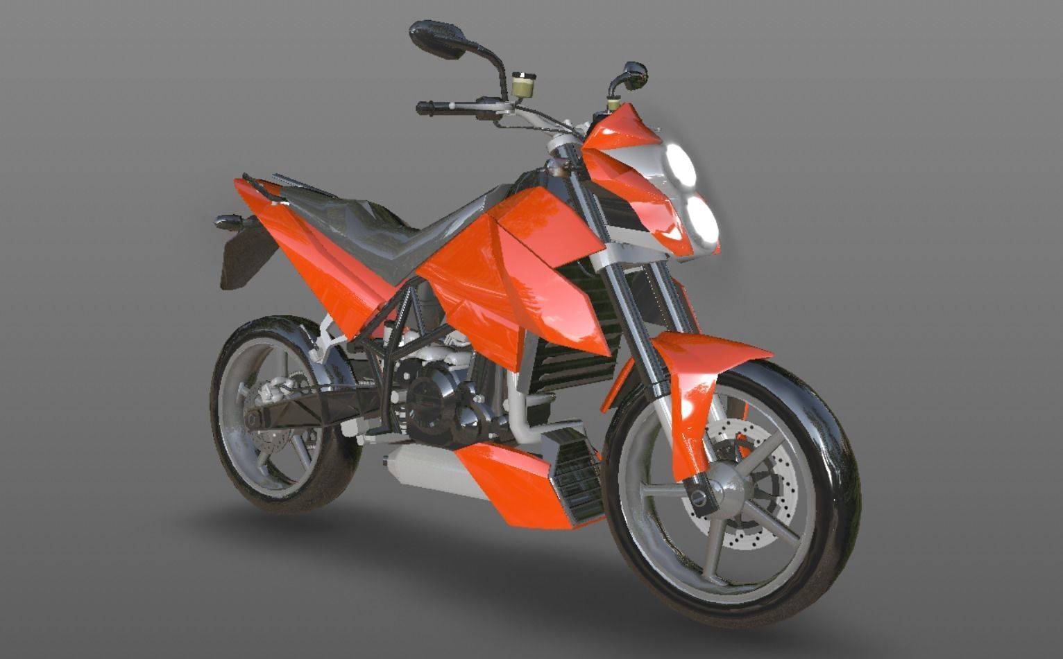 3D model KTM Duke Bike New Design 2023 3D model Game Ready Asset VR ...
