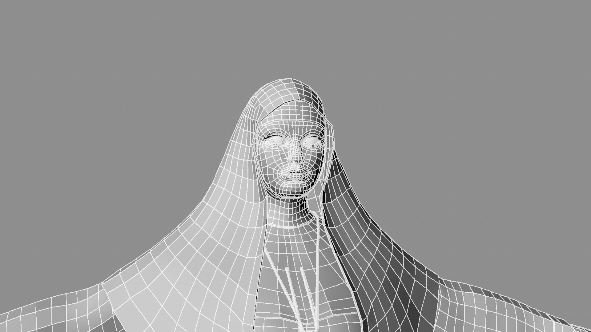 Christian nun 3D model | CGTrader