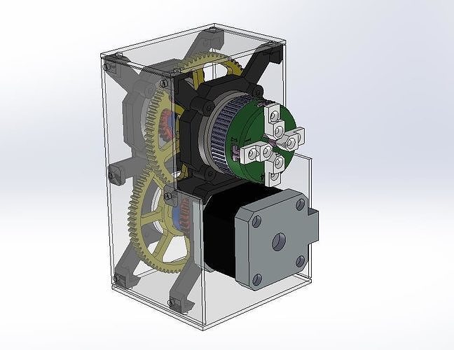 3D model of a rotary axle with a four-jaw chuck 3D model 3D printable ...