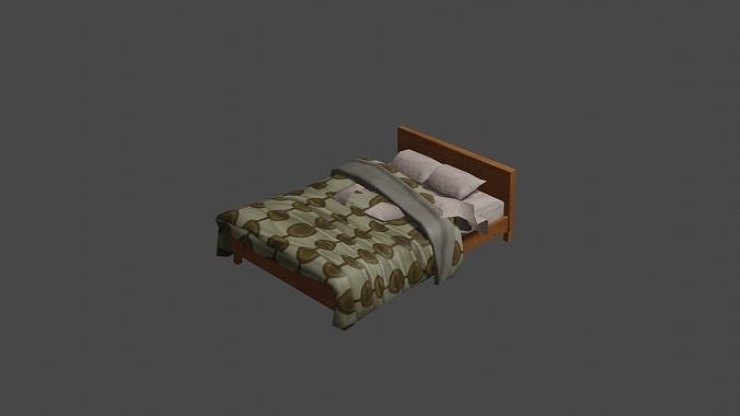 3D model Bed VR / AR / low-poly | CGTrader