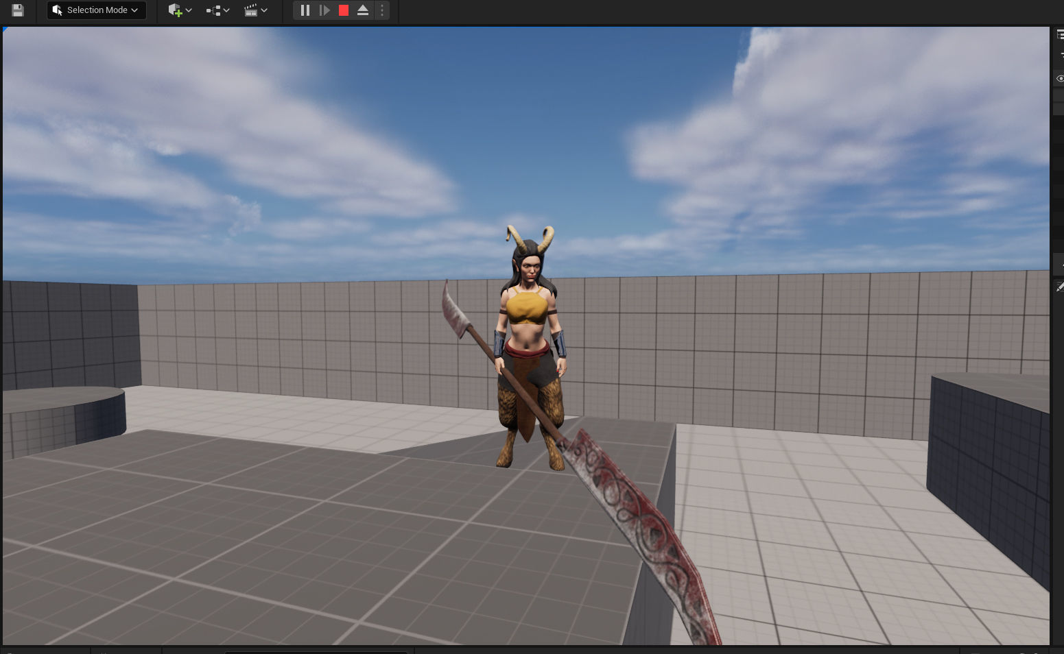 3D model SATYR - Female VR / AR / low-poly | CGTrader