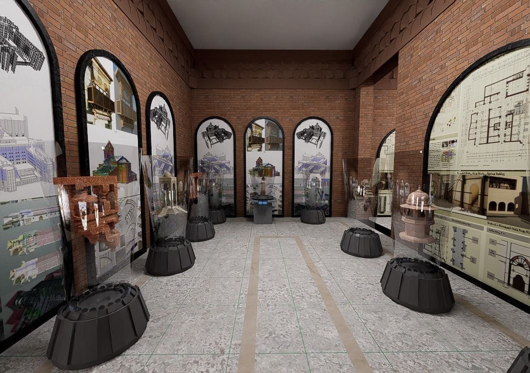 archaeological research and interpretation center 3D model animated ...