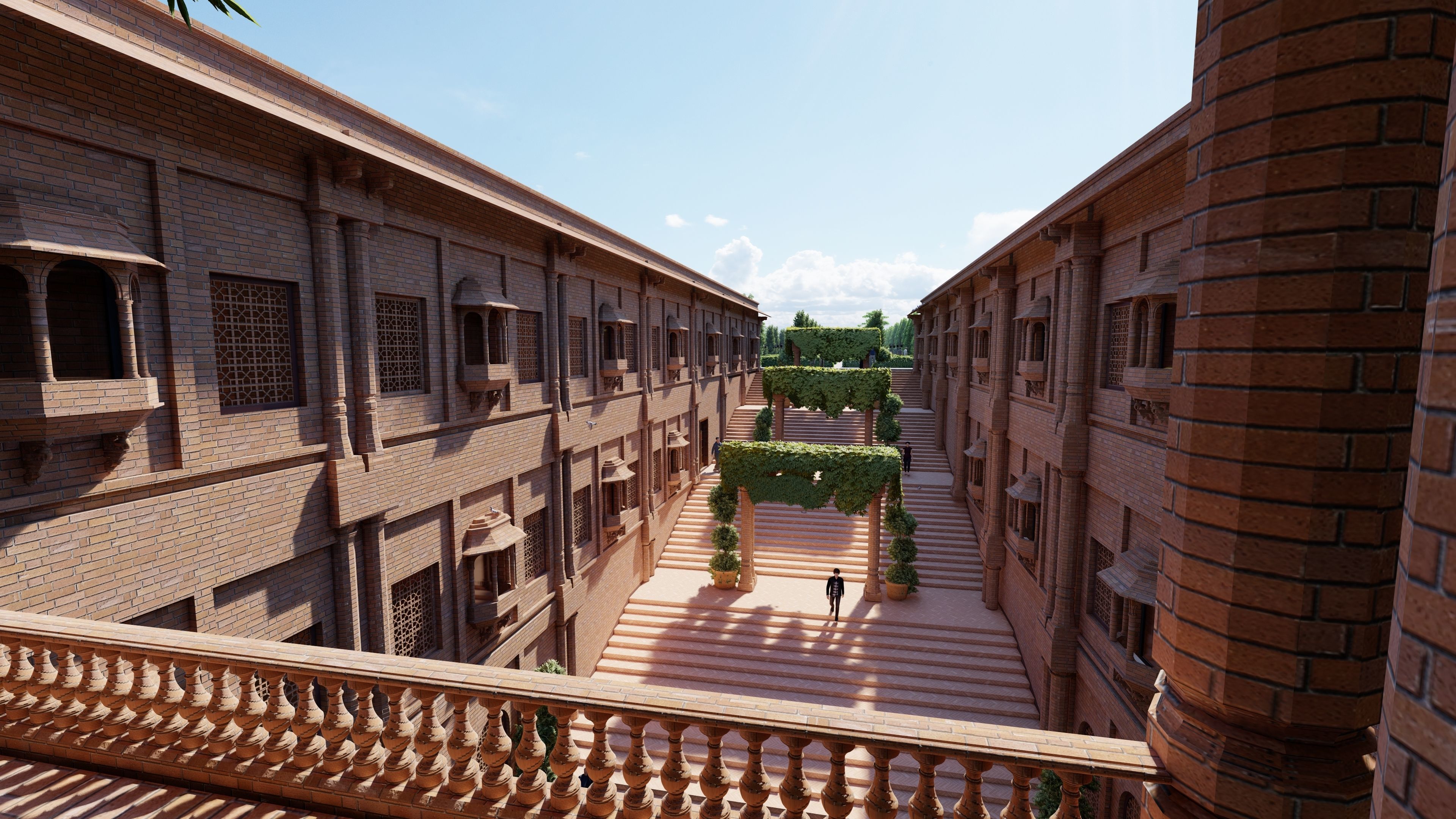 archaeological research and interpretation center 3D model animated ...