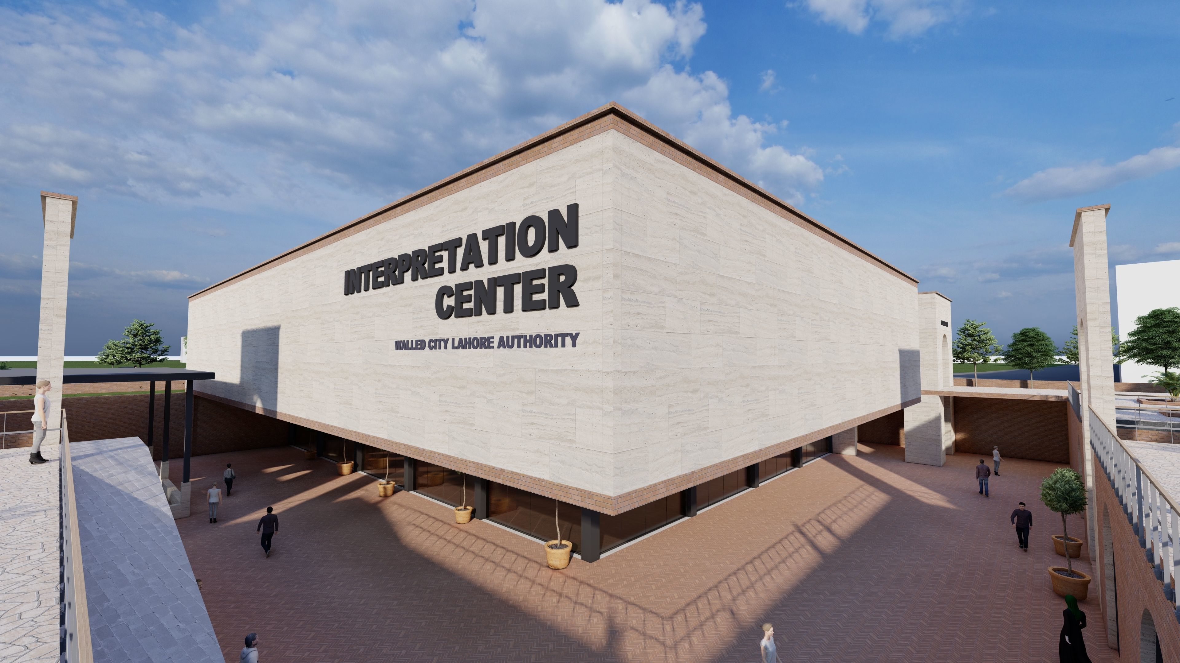 archaeological research and interpretation center 3D model animated ...