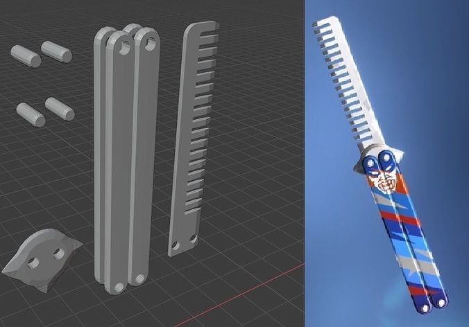 Valorant Yoru Comb Butterfly Files 3D model 3D printable | CGTrader