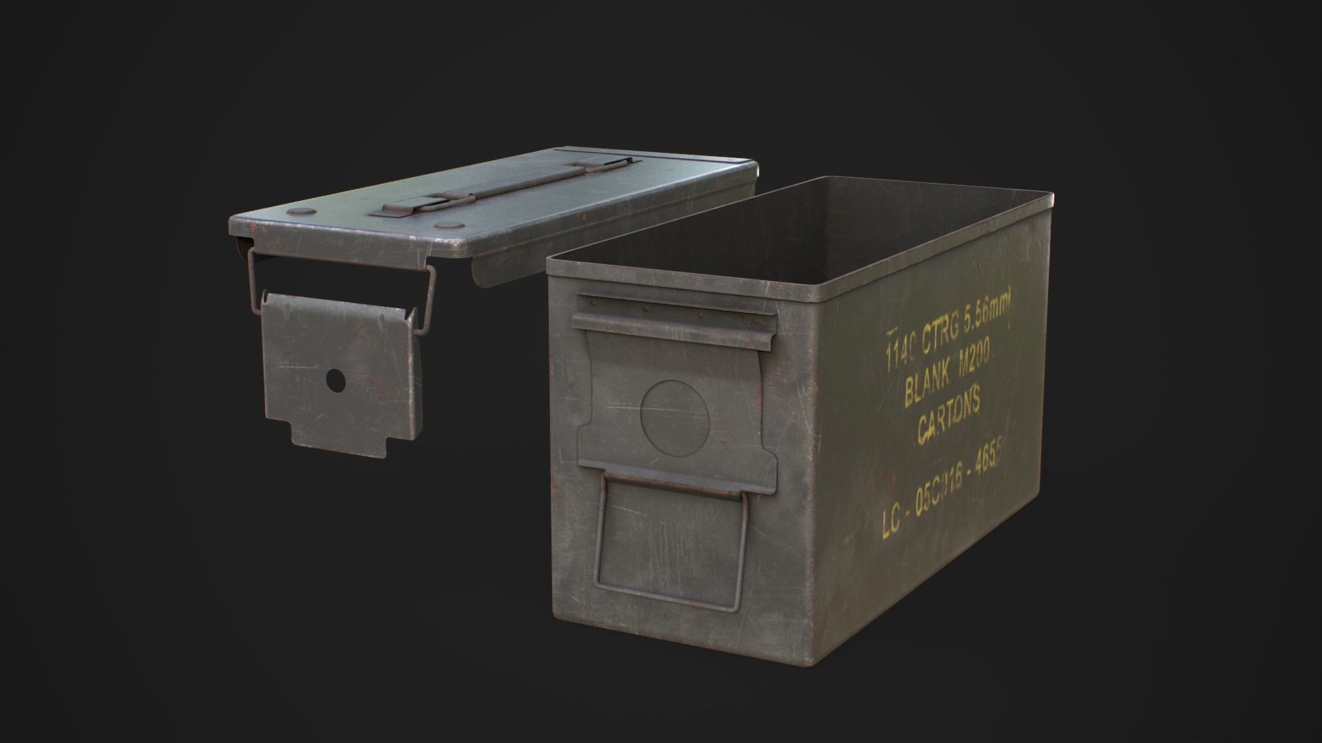 3D model Ammo box 2A VR / AR / low-poly | CGTrader