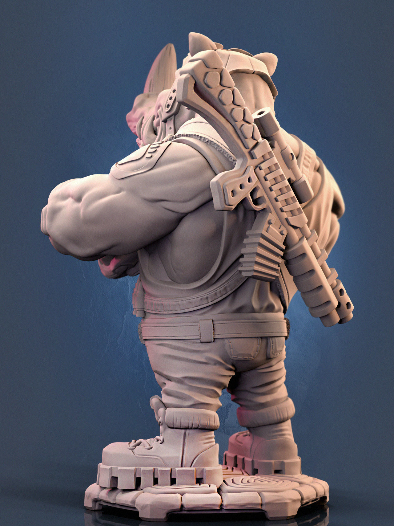 Rocksteady Fanart 3D model 3D printable | CGTrader