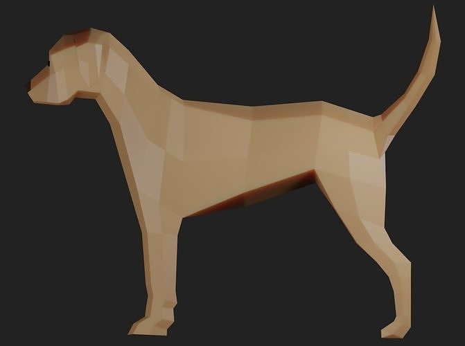 Low-Poly Dog free 3D model | CGTrader