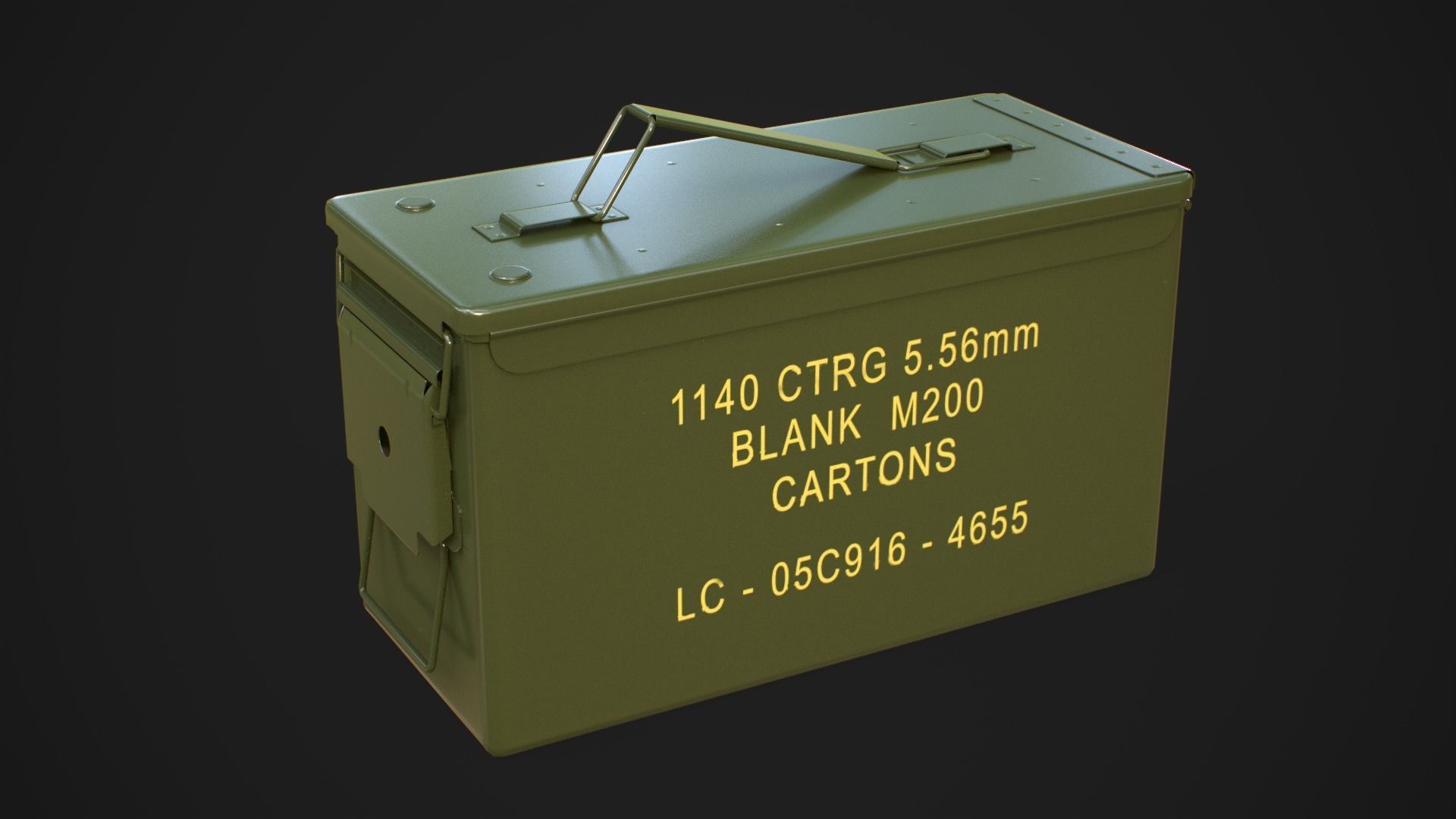 3D model Ammo box 2D VR / AR / low-poly | CGTrader