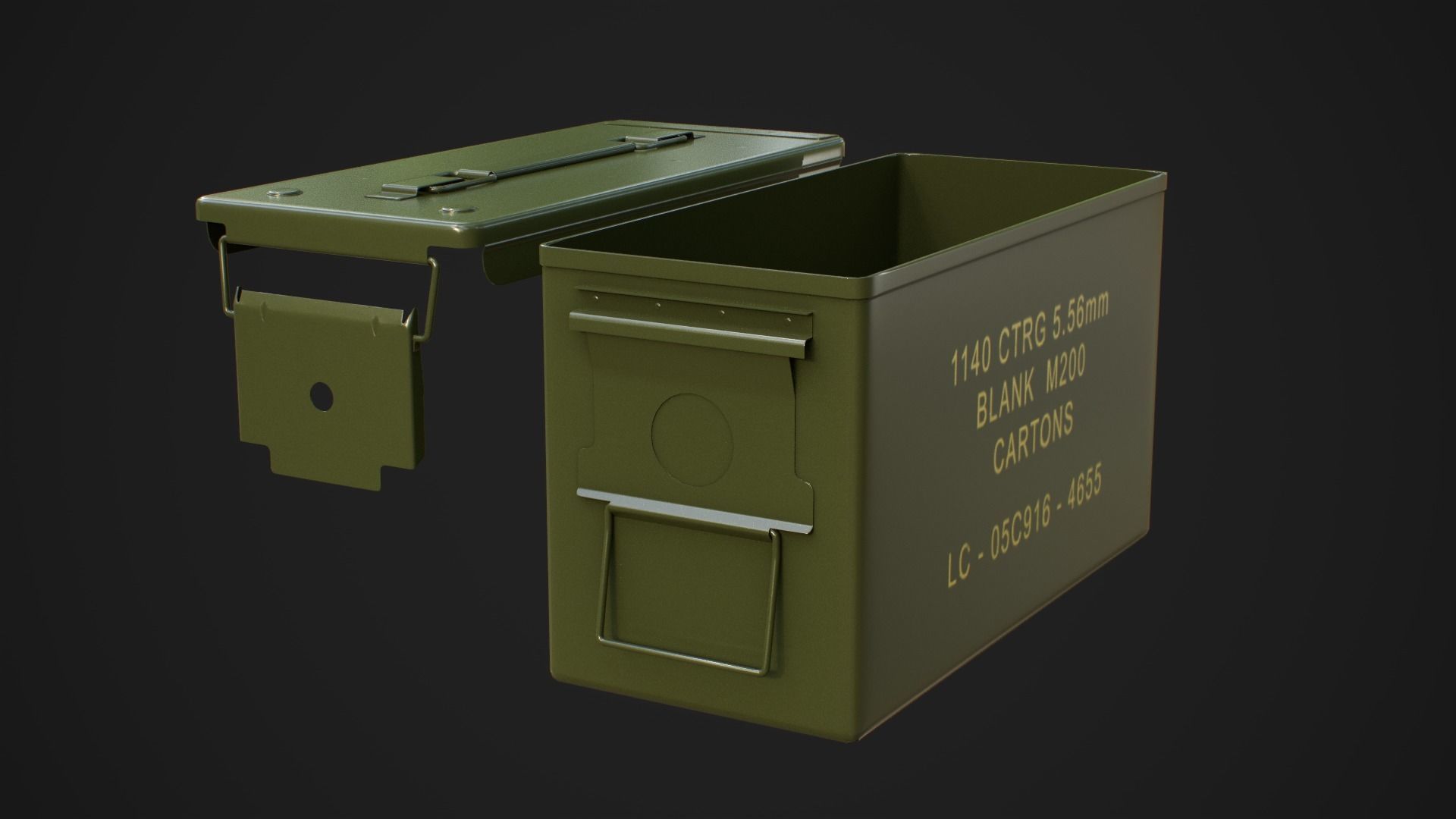 3D model Ammo box 2D VR / AR / low-poly | CGTrader