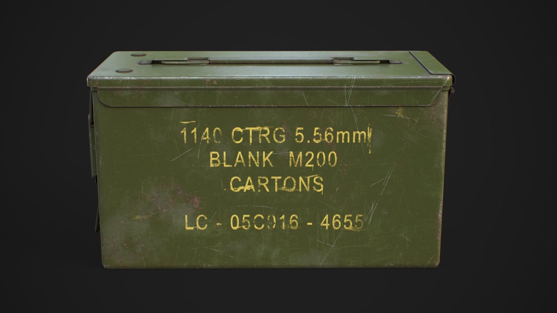 3D model Ammo box 2D VR / AR / low-poly | CGTrader