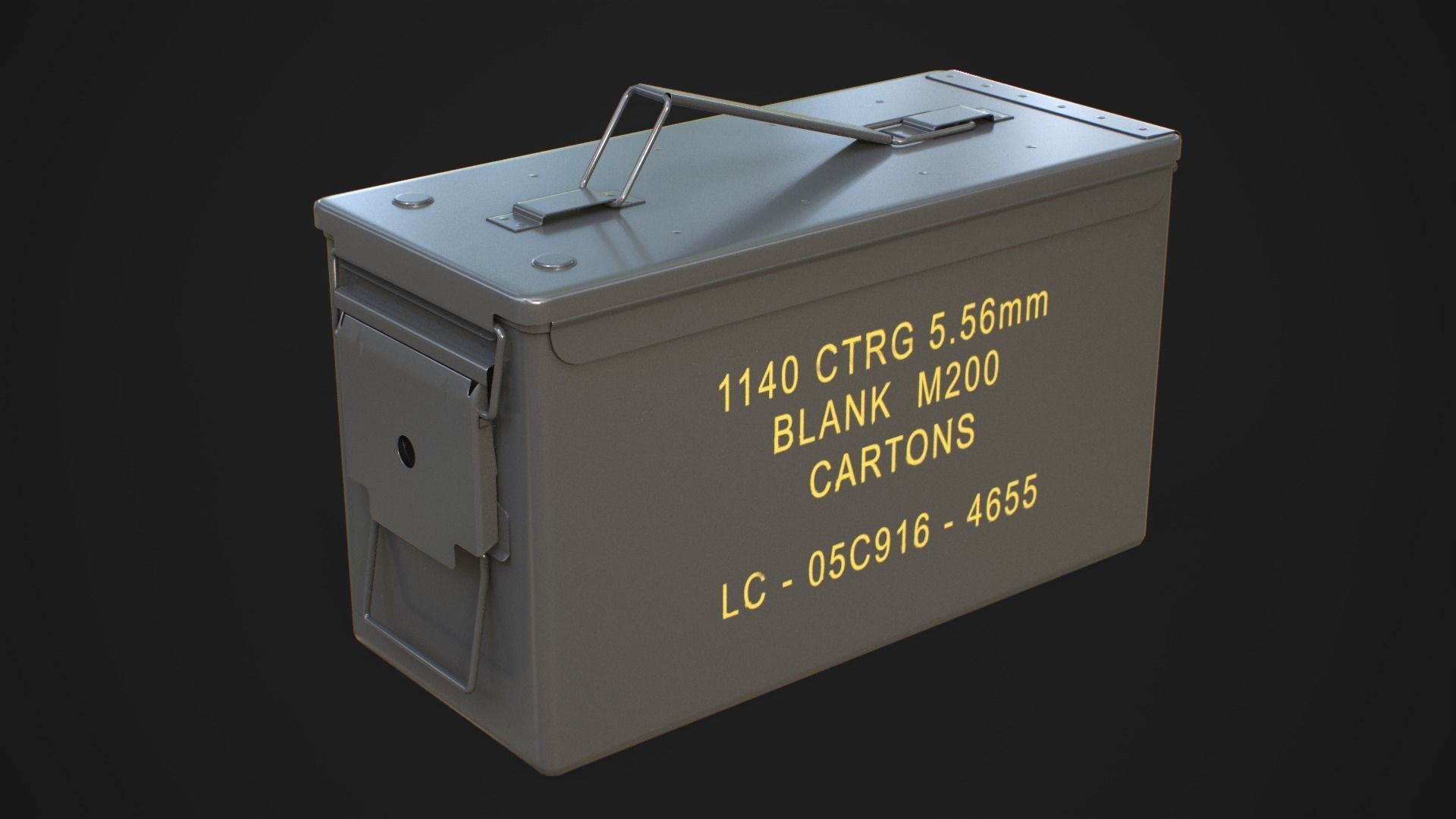 3D model Military ammo boxes VR / AR / low-poly | CGTrader