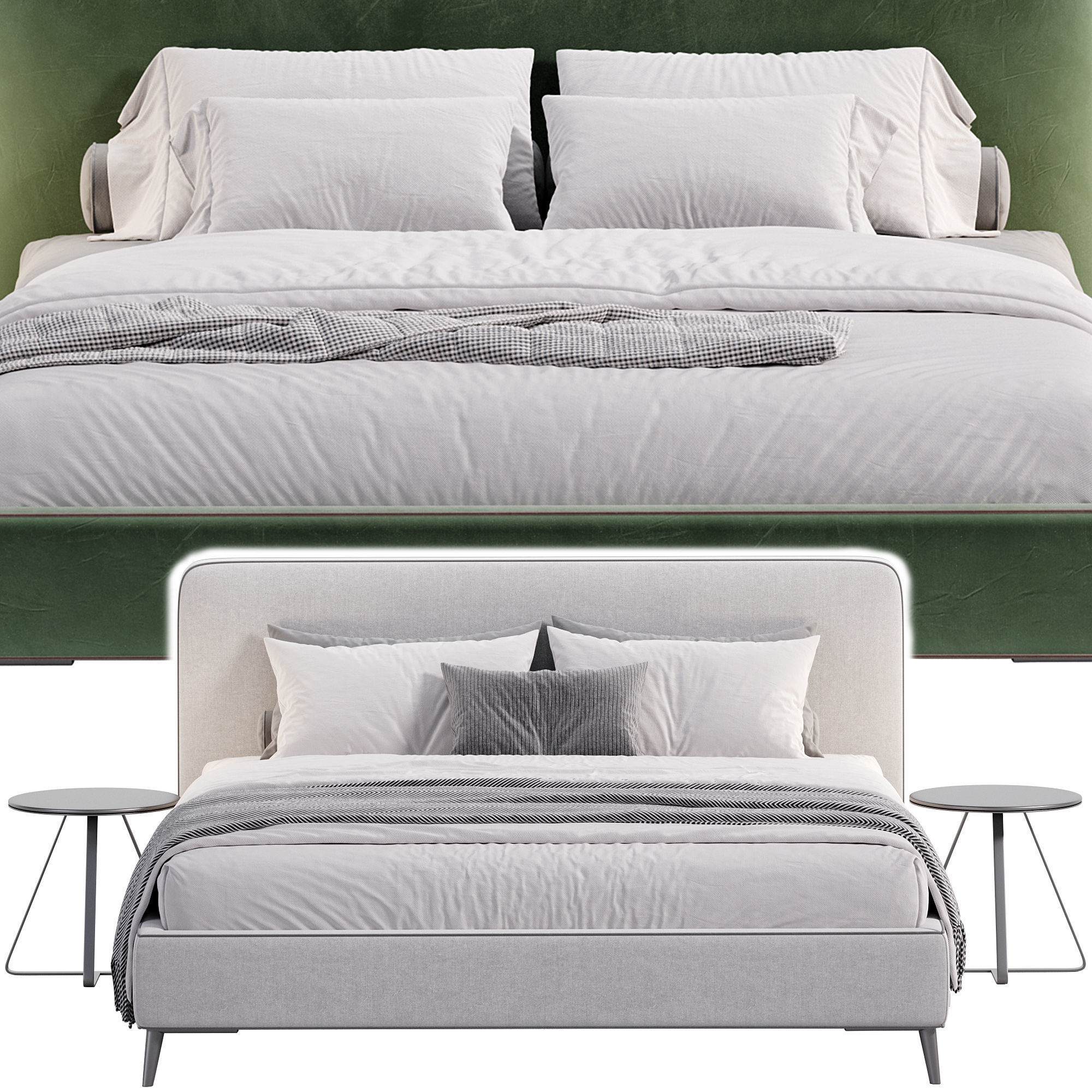 Malfa bed by Como Casa 3D model | CGTrader